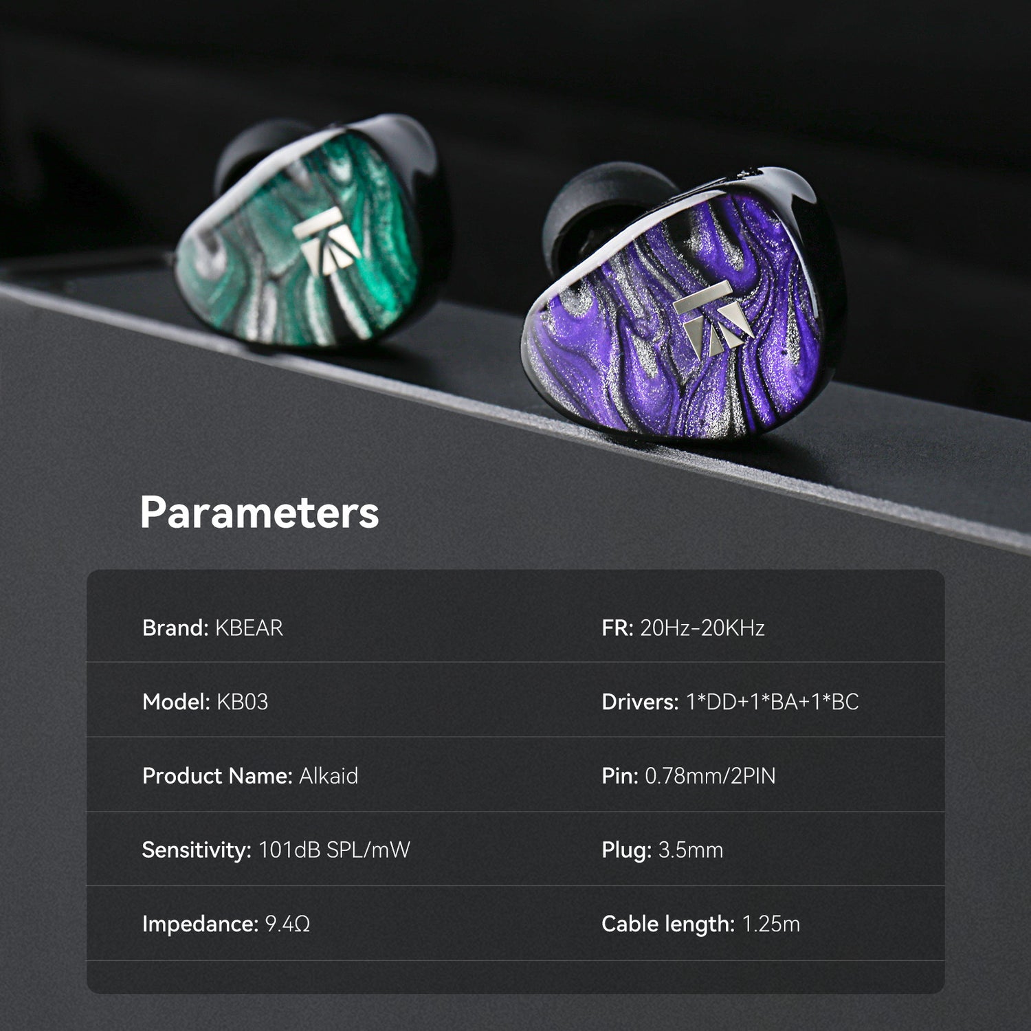 【KBEAR Alkaid KB03】1 DD+1 BA+1 Bone Conduction Hybrid HiFi IEM Earphon ...