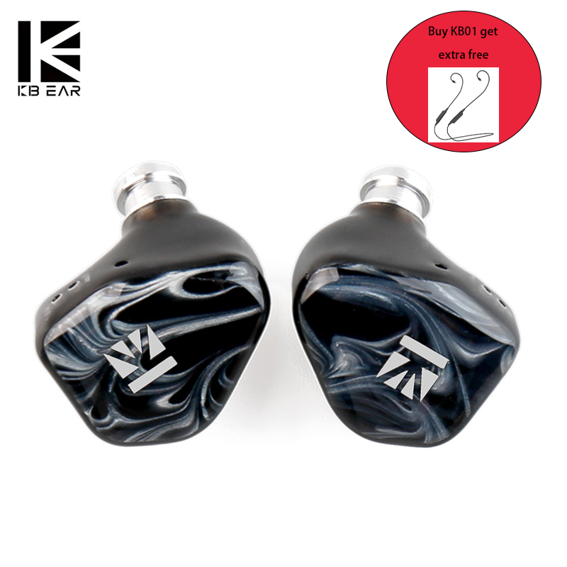 【KBEAR KB01】 Headphones 10MM Beryllium Diaphragm Dynamic Drivers Earph